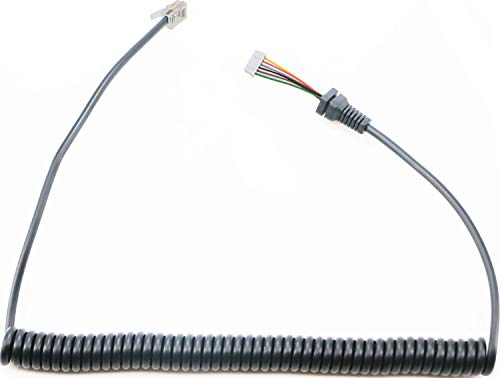Pasow Replacement Microphones Mic Cable Cord Wire for Yaesu MH-36 MH-36A6J MH-36B6JS MH42 MH-42B6J MH-42C6J MH-48 MH-48A6JA MH-48A6J FT-1500M FT-2800M FT-7100M FT-7800 FT-8800 FT-8900 FT-8900R