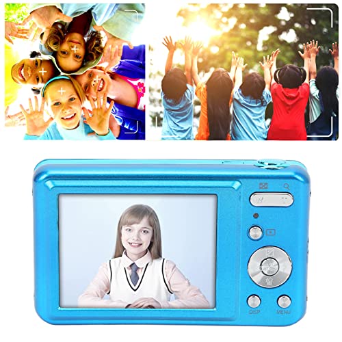Jeanoko 48MP Digital Camera, Portable Digital Camera Continuous Shooting Self Timer Metal Automatic Light Sensitivity Speed for Senior Citizen(Blue)