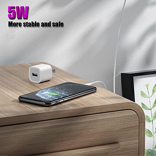 FANGBEN USB Wall Charger Block,4Pack USB Charger Plug Box Charging Cube Cell Phone Brick Compatible with iPhone Xr X Xs Xs Max SE 8 8 Plus 7 7 Plus 6 6s Plus 5 5S