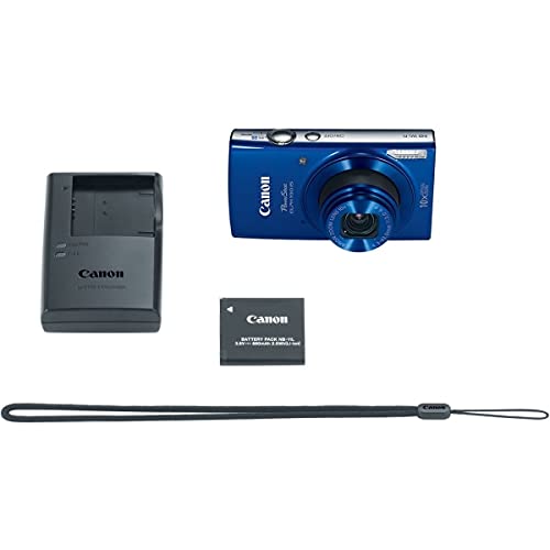Canon PowerShot ELPH 190 IS Digital Camera (Blue) with 10x Optical Zoom and Built-In Wi-Fi
