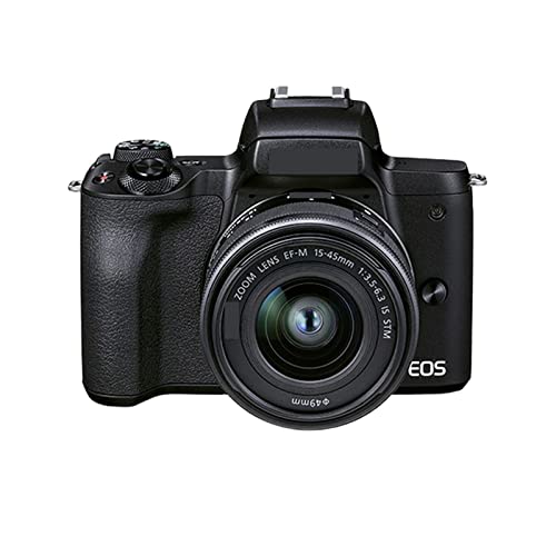 Camera EOS M50 II Mirrorless Camera Digital Camera with EF-M 15-45mm F/3.5 Lens Compact Camera Professional Photography Digital Camera (Color : All)