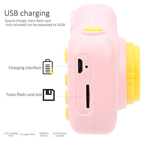 BORDSTRACT Kids Camera, 2ββ Display Screen 1200W Mini Child Digital Camera Kid Video Photo Playback Camera Toy for Outdoor Play (480p/720p/1080p)