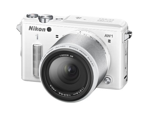 Nikon 1 AW1 14.2 MP HD Waterproof, Shockproof Digital Camera System with AW 11-27.5mm f/3.5-5.6 1 NIKKOR Lens (White)