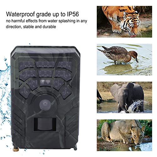Socobeta Hunting Camera, Wildlife Monitoring 1MP Color CMOS HD Trail Camera with Strap for Villa House