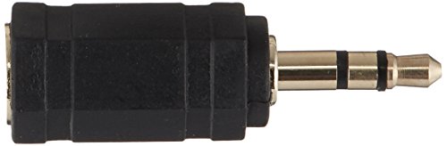 Monoprice 107129 3.5mm Stereo Plug to 3.5mm Mono Jack Adaptor, Gold Plated