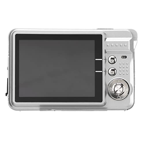 4K Digital Camera for Photography, 48MP Vlogging Camera Compact Pocket Camera with 2.7in LCD Display, 8X Anti Shake Vlogging Camera for Adult Seniors Students Kids Beginner (Silver)