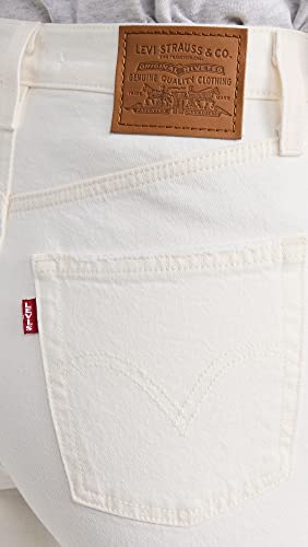 Levi's Women's Premium Ribcage Straight Ankle Jeans, Cloud Over-White, 25