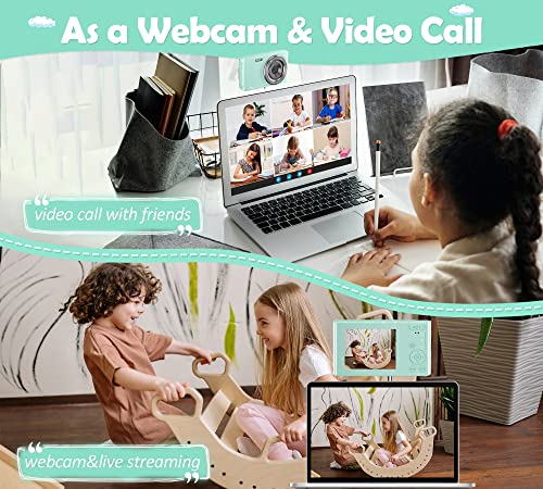 UIKICON Digital Camera, FHD 1080P Kids Camera Video Camera with 32GB SD Card 16X Digital Zoom, Compact Point and Shoot Camera Portable Small Camera for Teens Students Boys Girls - Green
