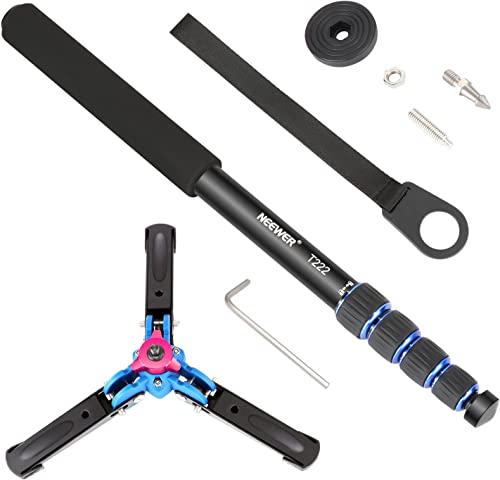 Neewer Extendable Camera Monopod with Removable Foldable Tripod Support Base:Aluminum Alloy,20-66 inches/52-168 Centimeters for Canon Nikon Sony DSLR Cameras,Payload up to 11 pounds/5 kilograms