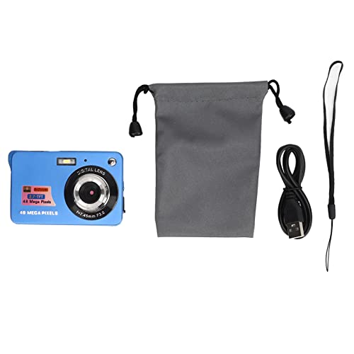 Digital Camera, 2.7 4K LCD Compact Camera, 48 MP for Shooting (Blue)