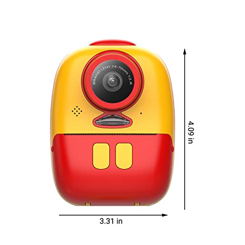 MIANHT Instant Print Digital Camera - Kids Digital Camera, Ink Free Printing 1080P Video Camera, 26MP Digital Camera for Kids, with 32GB SD Card, Color Pens, Print Papers