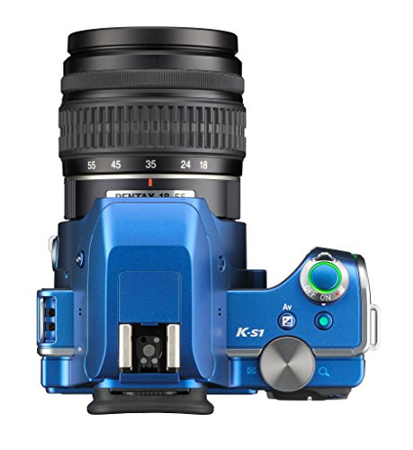 Pentax K-S1 SLR Lens Kit with DA L 18-55 mm and DA L 50-200 mm (Blue)