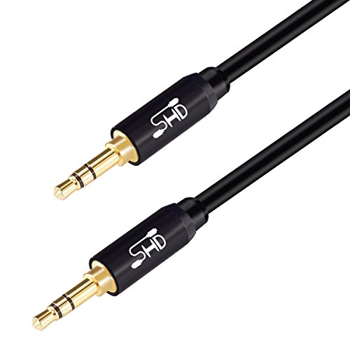Aux Cable,SHD 3.5mm Audio Cable Aux for Car Auxiliary Audio Stereo Cable 3.5mm Cord Premium Sound Dual Shielded with Gold Plated Connectors-3Feet