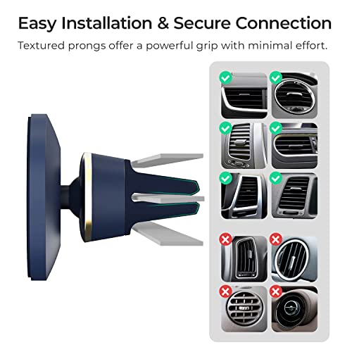 iOttie Velox Magnetic Car Mount Air Vent Phone Holder. Compatible with MagSafe iPhones including iPhone 12, iPhone 13, iPhone 14, iPhone 12/13/14 Pro & Pro Max, iPhone 12/13 mini, iPhone 14 Plus