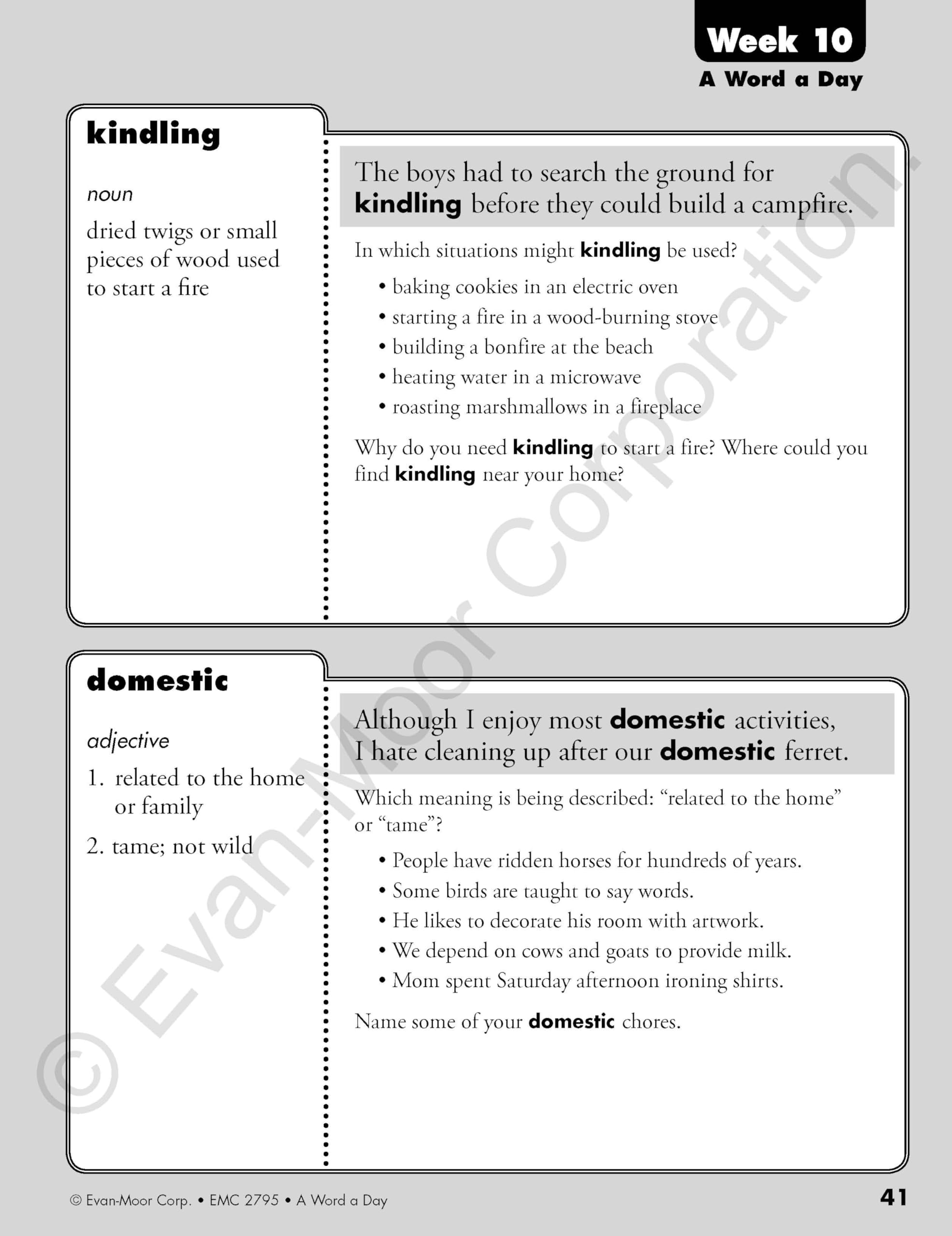 A Word a Day, Grade 5 Teacher Edition