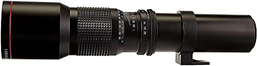 Inspire Digital Canon EOS Rebel 2000D DSLR Camera with 18-55mm is II Lens Bundle + Canon EF 75-300mm f/4-5.6 III Lens and 500mm Preset Lens + 64GB Memory + Filters + Paded Case (Renewed)