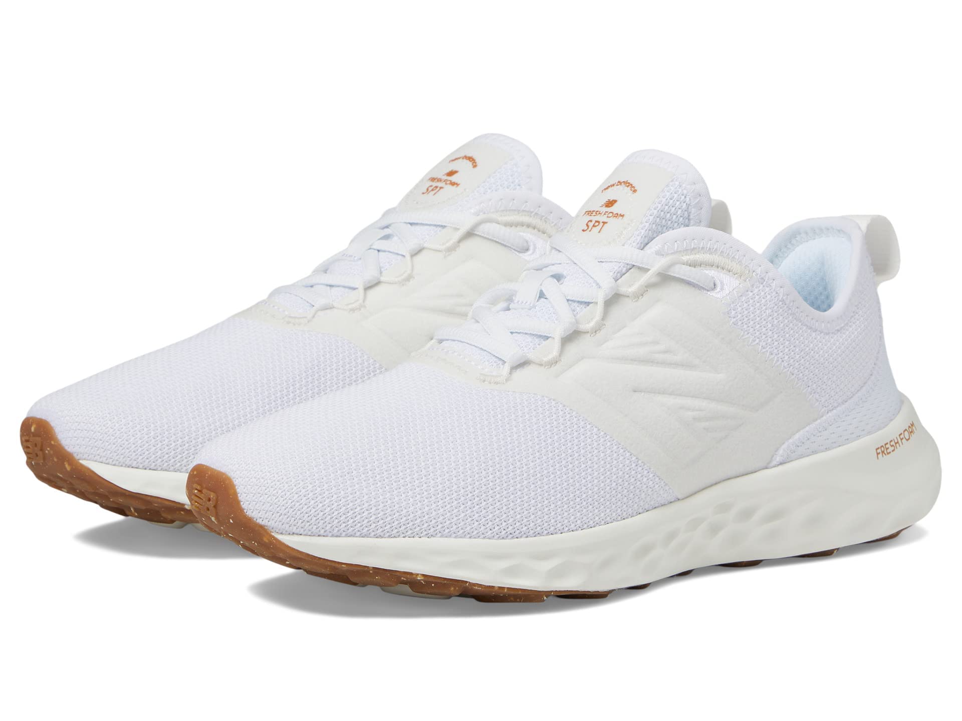 New Balance Women's Fresh Foam SPT V4 Running Shoe, White/White, 12