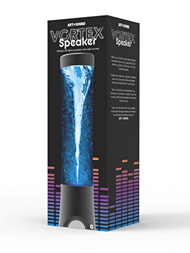 ART+SOUND Vortex Tornado TWS Bluetooth Speaker, 7 LED Light Show, Portable Speaker, Tornado Feature, Connect 2 Speakers at a Time, Bass Boosted, Home and Outdoor Speaker, Rechargeable Speaker