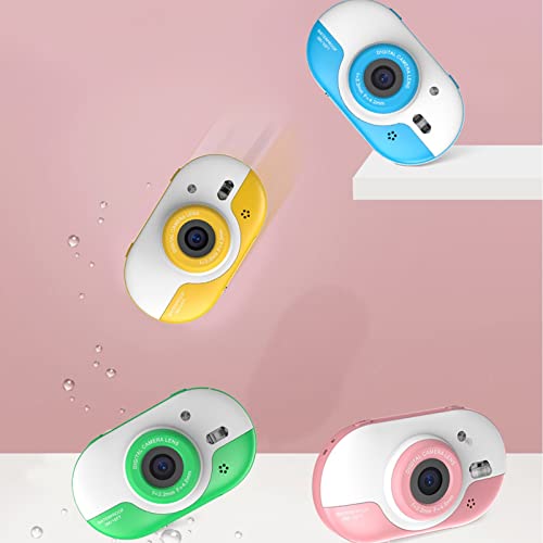 Niaviben Mini Portable Digital Camera for Kid's Waterproof Camera Front and Rear Dual 24 Million Pixel Compact Camera 2.4 Inch Blue