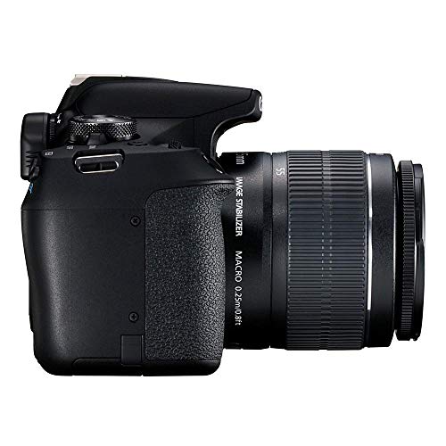 Canon Rebel T7 with 18-55mm III Lens Bundle Includes: Extra Replacement Battery and Travel Charger, Ultra 64GB SD, Slave Flash, Filter Kit, Backpack, 72" Monopod, Shutter Remote and More