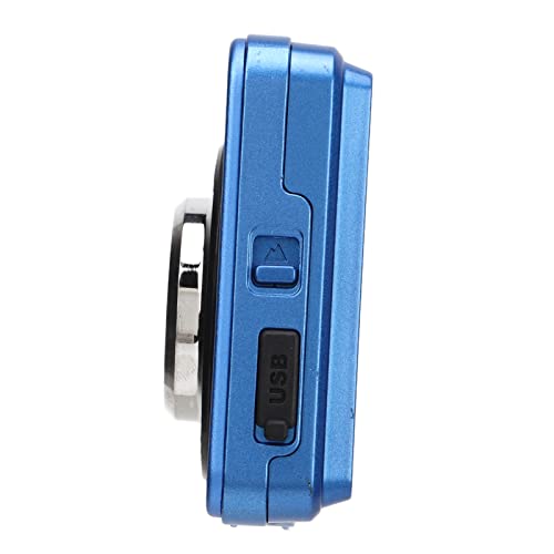 Digital Camera, 4K Digital Camera 2.7in LCD Display 8X Zoom Anti Shake Vlogging Camera for Photography Continuous Shooting (Blue)
