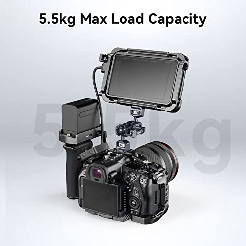 SmallRig Camera Magic Arm, Flexible Articulating Arm with 1/4β Screws, Field Monitor Mount with Dual Ballhead, Aluminum - 3873