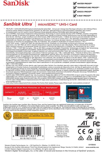 Lexar Professional 633x 1TB SDXC UHS-I Card (LSD1TCBNA633) , Black