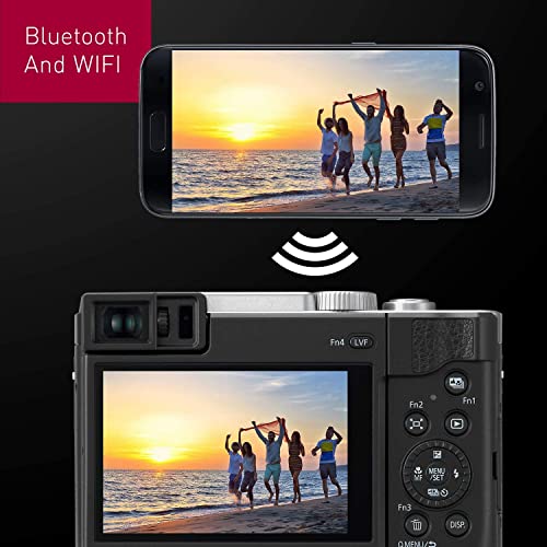 Panasonic LUMIX ZS80D 4K Digital Camera, 20.3MP 1/2.3-inch Sensor, 30X Leica DC Vario-Elmar Lens, F3.3-6.4 Aperture, WiFi, Hybrid O.I.S. Stabilization, 3-Inch LCD, DC-ZS80DS (Silver)