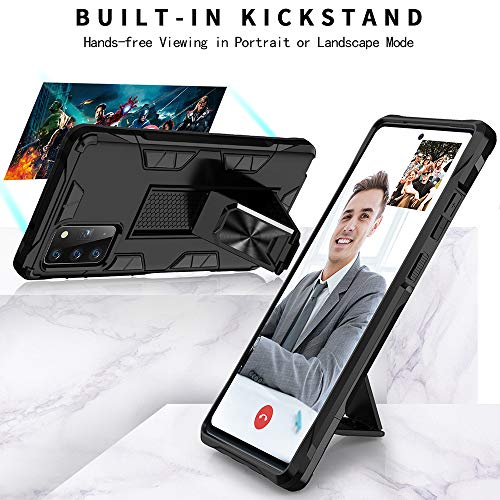 Samsung Galaxy Note 20 Case Note 20 5G Case Military Grade Shockproof with Kickstand Stand Built-in Magnetic Car Mount Armor Heavy Duty Protective Case for Galaxy Note 20 5G Phone Case (Black)