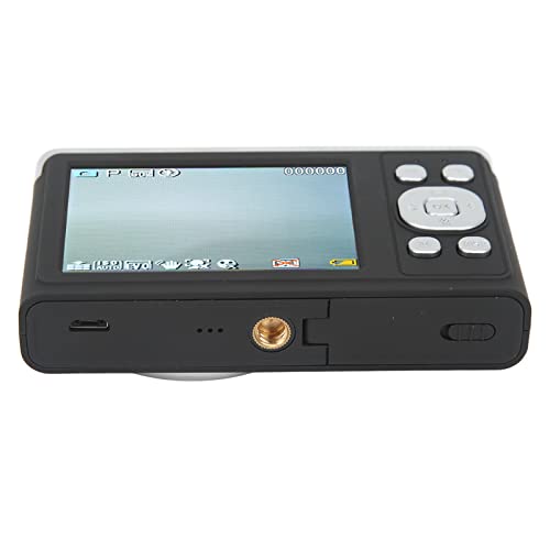 Mini Digital Camera, 14in Screw Interface 2.88in IPS HD Screen LED Fill Light 16X Zoom Digital Camera 50MP Pixels for Shooting (Black)