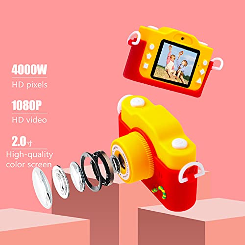 N / B Kids Camera, Rechargeable Digital Camera,1080p Hd Video Recorder,with Strap, 2.0-Inch Large Screen, for Children's Birthday