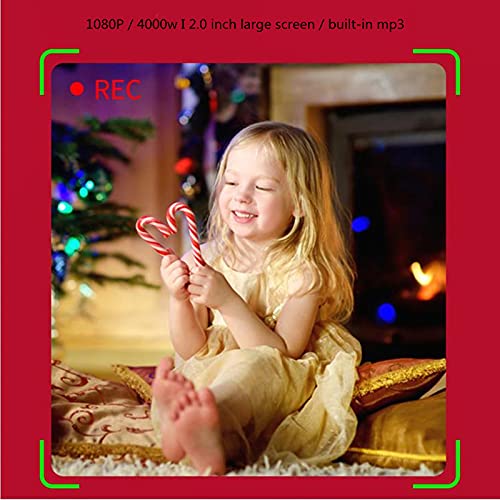 N / B Kids Camera, Rechargeable Digital Camera,1080p Hd Video Recorder,with Strap, 2.0-Inch Large Screen, for Children's Birthday