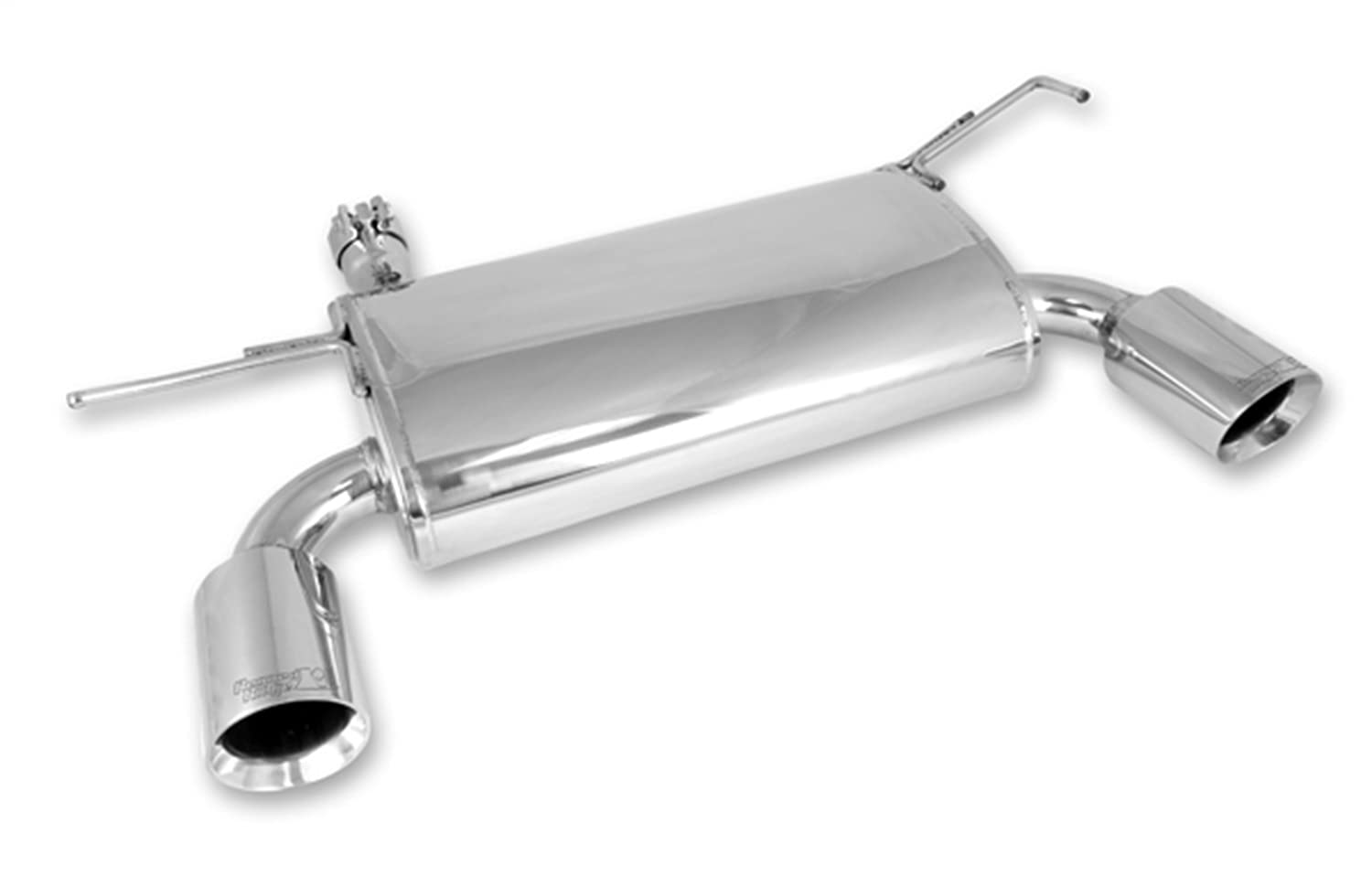 Rugged Ridge 17606.75 Exhaust System Kit, Axle Back, Stainless Steel; 07-18 Jeep Wrangler JK