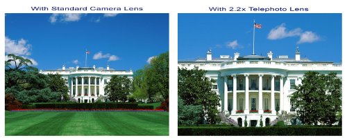 58mm 2.2x Super Telephoto Lens (Stronger Alternative To Olympus TCON-17) + Stepping Ring 55mm-58mm + 55mm 3 Piece Filter Kit, Includes Ultraviolet, Polarizer & Fluorescent + Nwv Direct 5 Piece Cleaning Kit