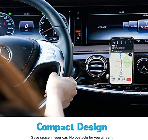 Air Vent Phone Holder, Magnetic Car Mount Phone Holder Cradle for iPhone 13/13 Pro/13 Pro Max/13 Mni/12/Mini/Pro Max/11/11 Pro/XR/ X/8 Galaxy S10/S9/S8/S7/S6/S5, LG and More