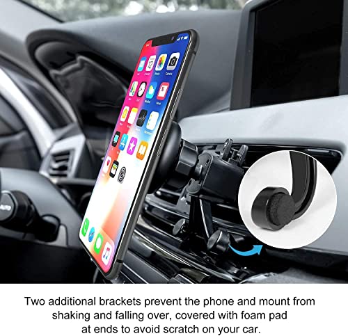 Air Vent Phone Holder, Magnetic Car Mount Phone Holder Cradle for iPhone 13/13 Pro/13 Pro Max/13 Mni/12/Mini/Pro Max/11/11 Pro/XR/ X/8 Galaxy S10/S9/S8/S7/S6/S5, LG and More