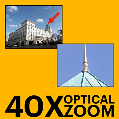 KODAK PIXPRO Astro Zoom AZ405-WH 20MP Digital Camera with 40X Optical Zoom 24mm Wide Angle 1080P Full HD Video and 3" LCD (White)