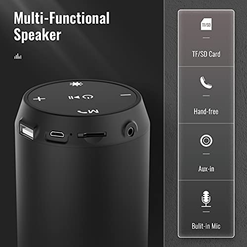 ELEHOT Direct Bluetooth Speakers Portable Wireless Speaker with True Wireless Stereo and Dual Pairing Stereo Loud Volume Color Change Mode (Blue)