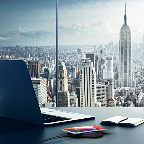 tzumi HyperCharge 10-Watt Wireless Fast Charger Pad for Qi-Compatible iPhones, Androids, and All Wireless Charging Smart Devices β for Home and Office. Includes Qualcomm 3.0 Quick Charge Adapter.
