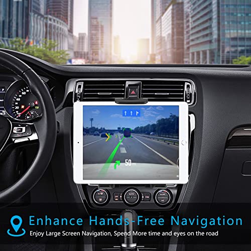 Lopnord Car Phone Tablet Mount CD Slot Holder Compatible with Samsung Galaxy Z Fold 4 3/S23 S22 Ultra/S21/iPad Mini 6/Google Pixel 7 6, Tablet Holder for Car for iPhone 14 13 Pro Max 7-11 inch Tablet