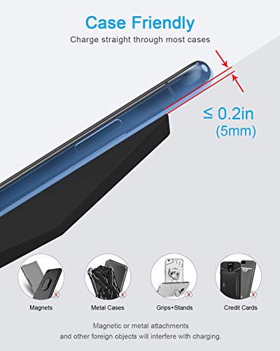 NANAMI 30W Max Wireless Charger, Qi Certified Fast Charging Stand With USB-A Port,Compatible iPhone 14/13/12/11 Pro/XS Max/XR, Galaxy S23/S22/S21/S20/S10/S9,Note 20/10/9(with PD Adapter Phone Charger)