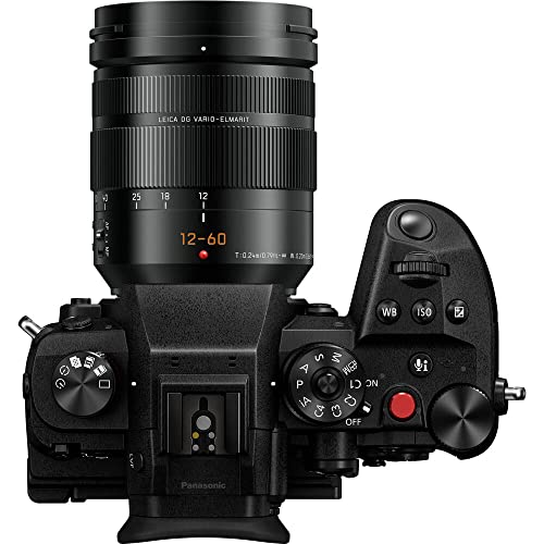 Panasonic Lumix GH6 Mirrorless Camera with 12-60mm f/2.8-4 Lens (DC-GH6LK) + Sony 64GB Tough SD Card + Card Reader + Case + Flex Tripod + Hand Strap + Memory Wallet + Cap Keeper + Cleaning Kit