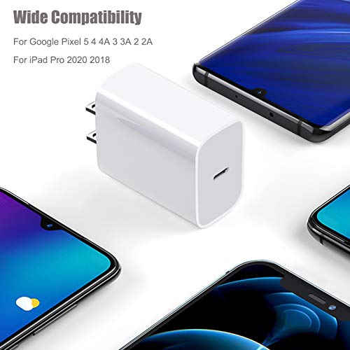 18W Fast Charger Fit for Google Pixel 6 6 Pro 5 4 4A 4XL 3 3A 3XL 2 2XL with 6.6Ft Charging Cable Power Adapter Supply Cord
