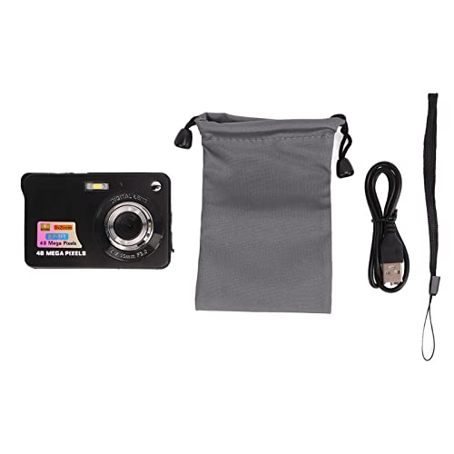 Digital Camera for Kids Teens Boys Girls Adults, 48MP 8X Zoom Digital Camera, Anti Shake Pocket Compact Portable Mini Rechargeable Camera, Gifts for Students Teens