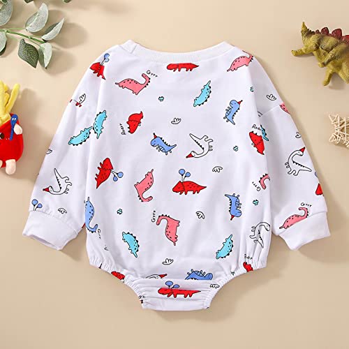 Baby Girl Boy Crewneck Sweatshirts Oversized Tops Sweatshirts High Neck Sweaters Rompers Outfits Toddler Hooded Romper