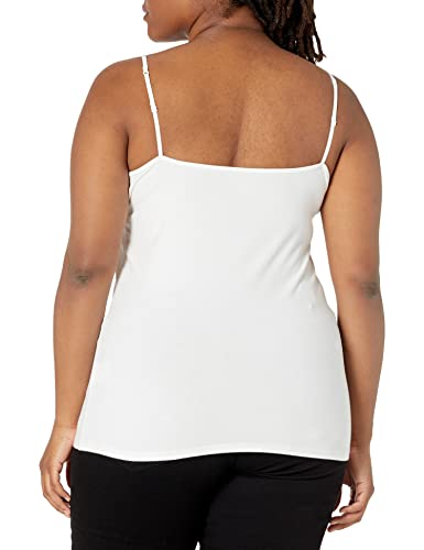 Amazon Essentials Women's Slim-Fit Camisole, Pack of 4, Black/White, Medium