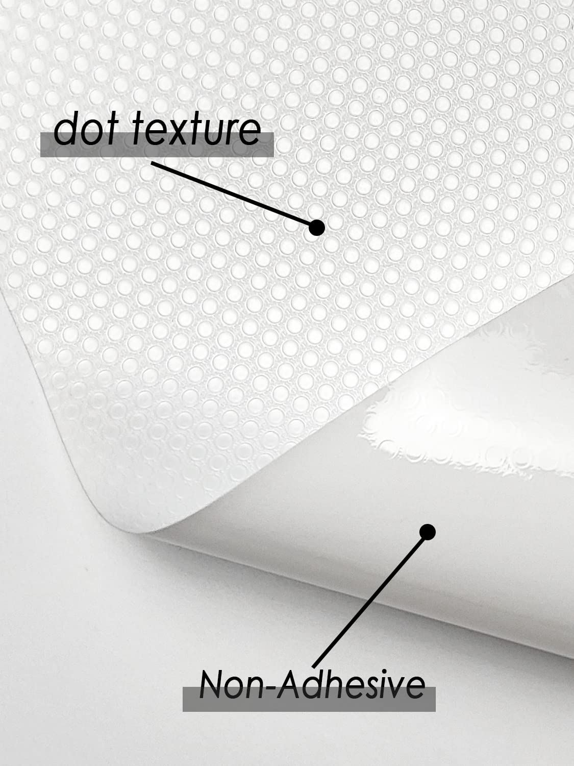 SMAYHO Shelf Liner, 17.7 Inch x 10 FT Non Adhesive Cabinet Liner, Washable & Durable Drawer Liner, Non-Slip Shelf Liners for Kitchen Cabinets, Shelves, Drawers, Refrigerators - White
