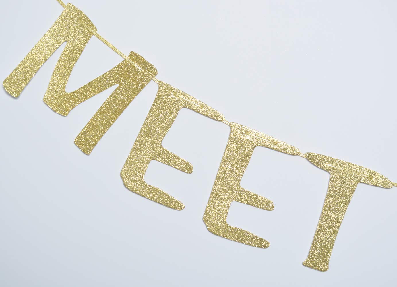 Meet the Maids Banner Sign Garland for Bridal Shower Party Decor Team Bride Bachelorette Photo Prop Backdrop (Gold)