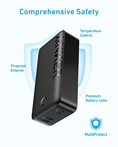 Anker Portable Charger, 347 Power Bank (PowerCore 40K), 40,000mAh 30W Battery Pack with USB-C High-Speed Charging, for MacBook, iPhone, Samsung Galaxy, iPad, and More
