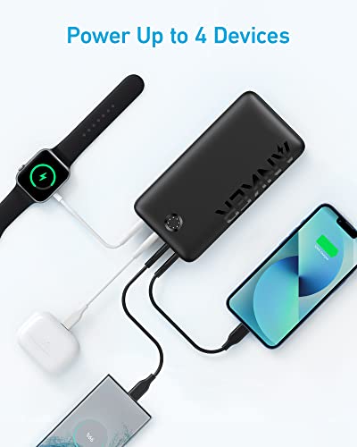 Anker Portable Charger, 347 Power Bank (PowerCore 40K), 40,000mAh 30W Battery Pack with USB-C High-Speed Charging, for MacBook, iPhone, Samsung Galaxy, iPad, and More